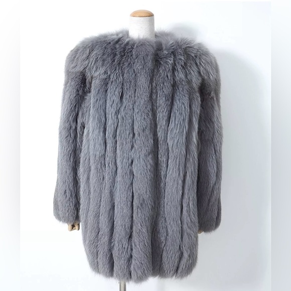 Saga Furs | Jackets & Coats | Saga Fox Gold Label Ash Purple Grey Fox ...